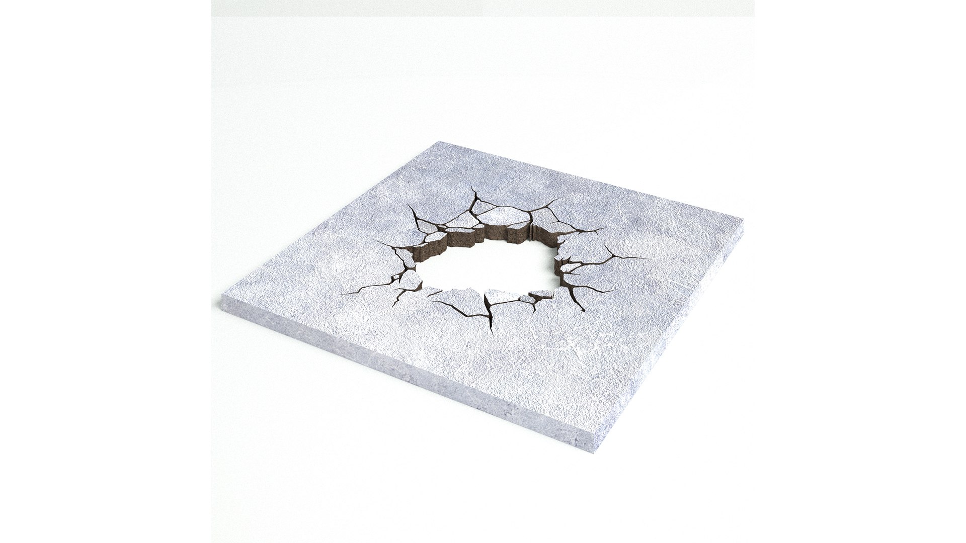 3D Cracked Wall - TurboSquid 2150271