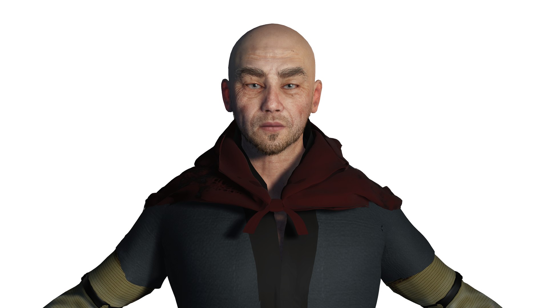 3D REALISTIC MALE CHARACTER - OLD JAPANESE KNIGHT 01 - Asian ...