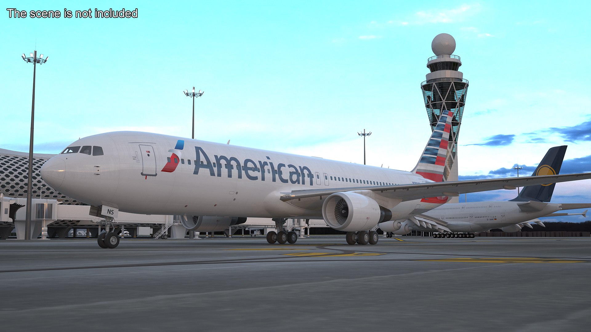 American Airlines Boeing 767-300 Rigged 3D Model - TurboSquid 2369699