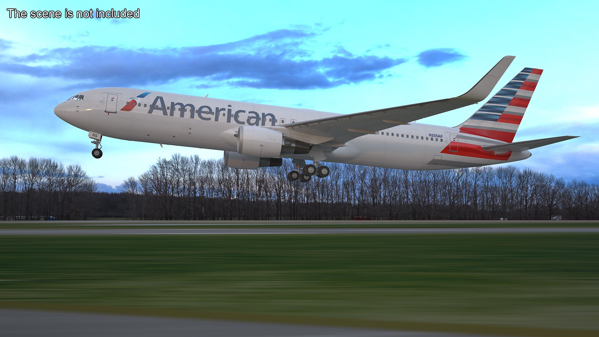 American Airlines Boeing 767-300 Rigged 3D Model - TurboSquid 2369699