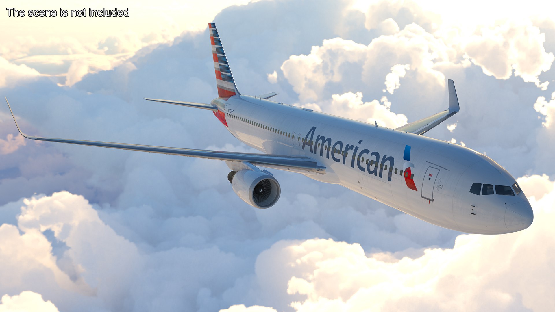 American Airlines Boeing 767-300 Rigged 3D Model - TurboSquid 2369699