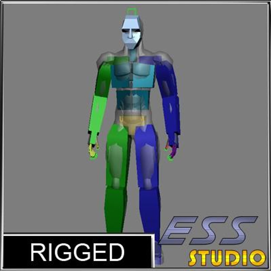 Android Rigged 3d Model