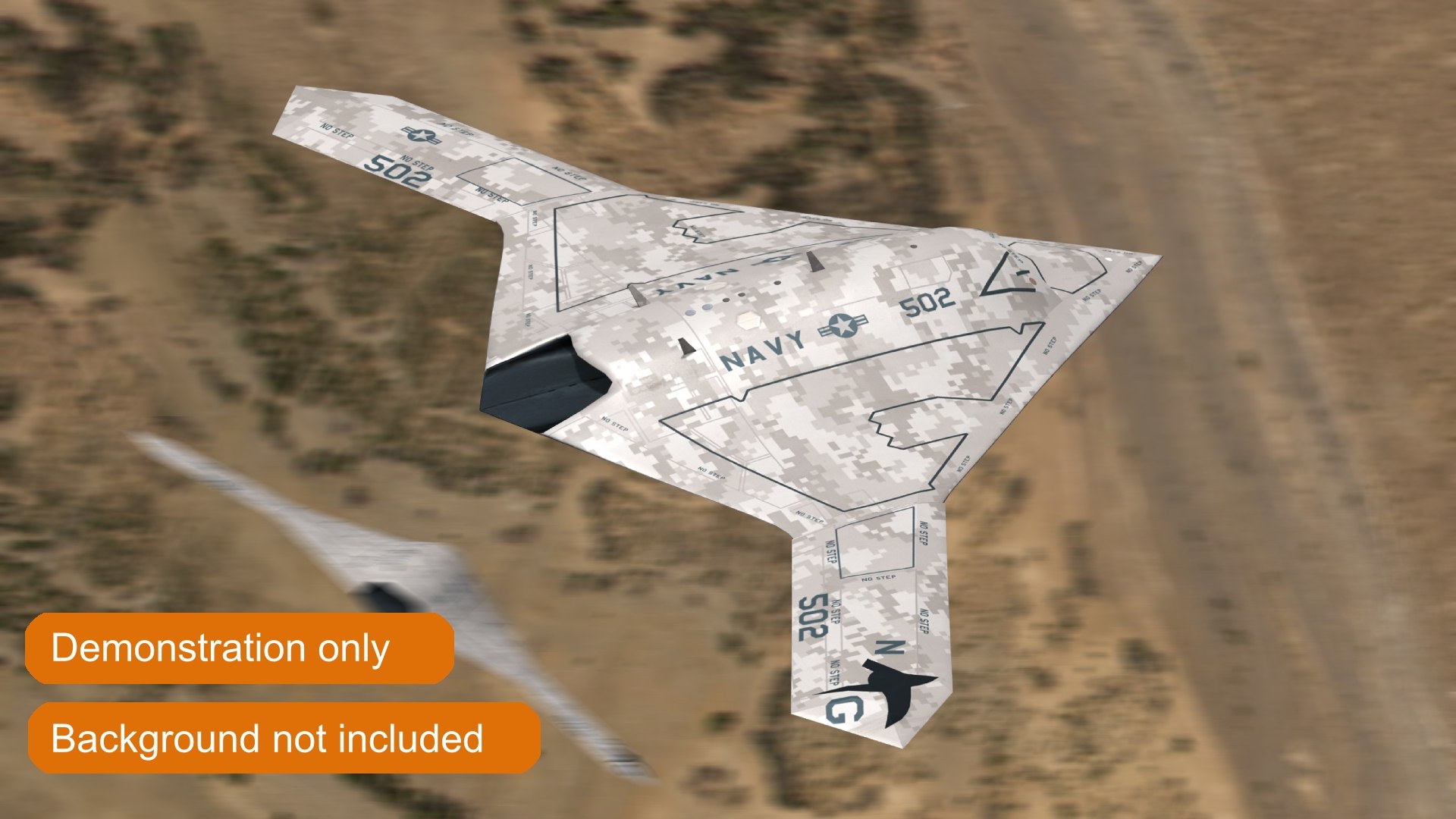 3D X-47B Stealth UAV Model - TurboSquid 2203871