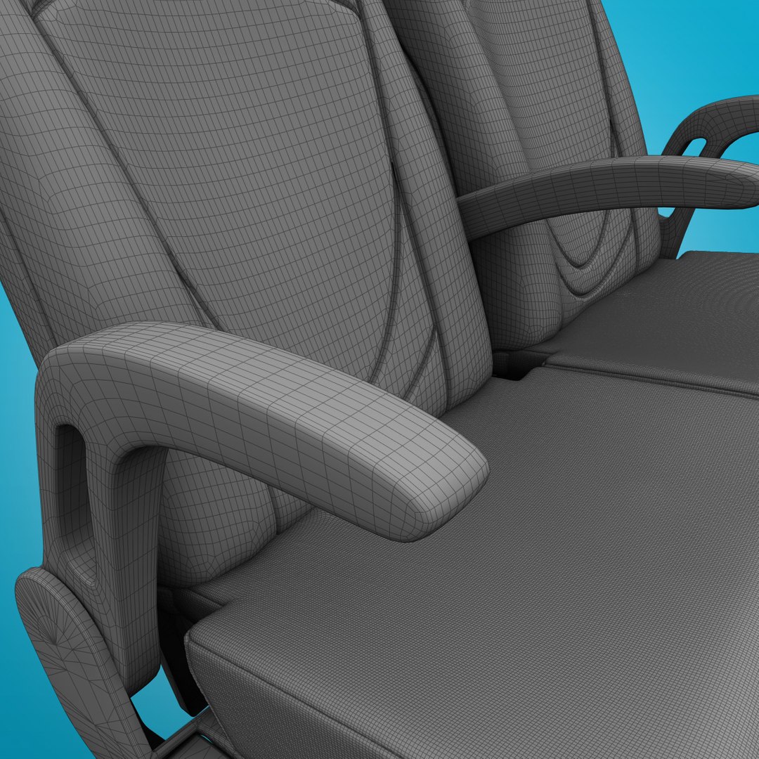 Bus Seat 3d Model