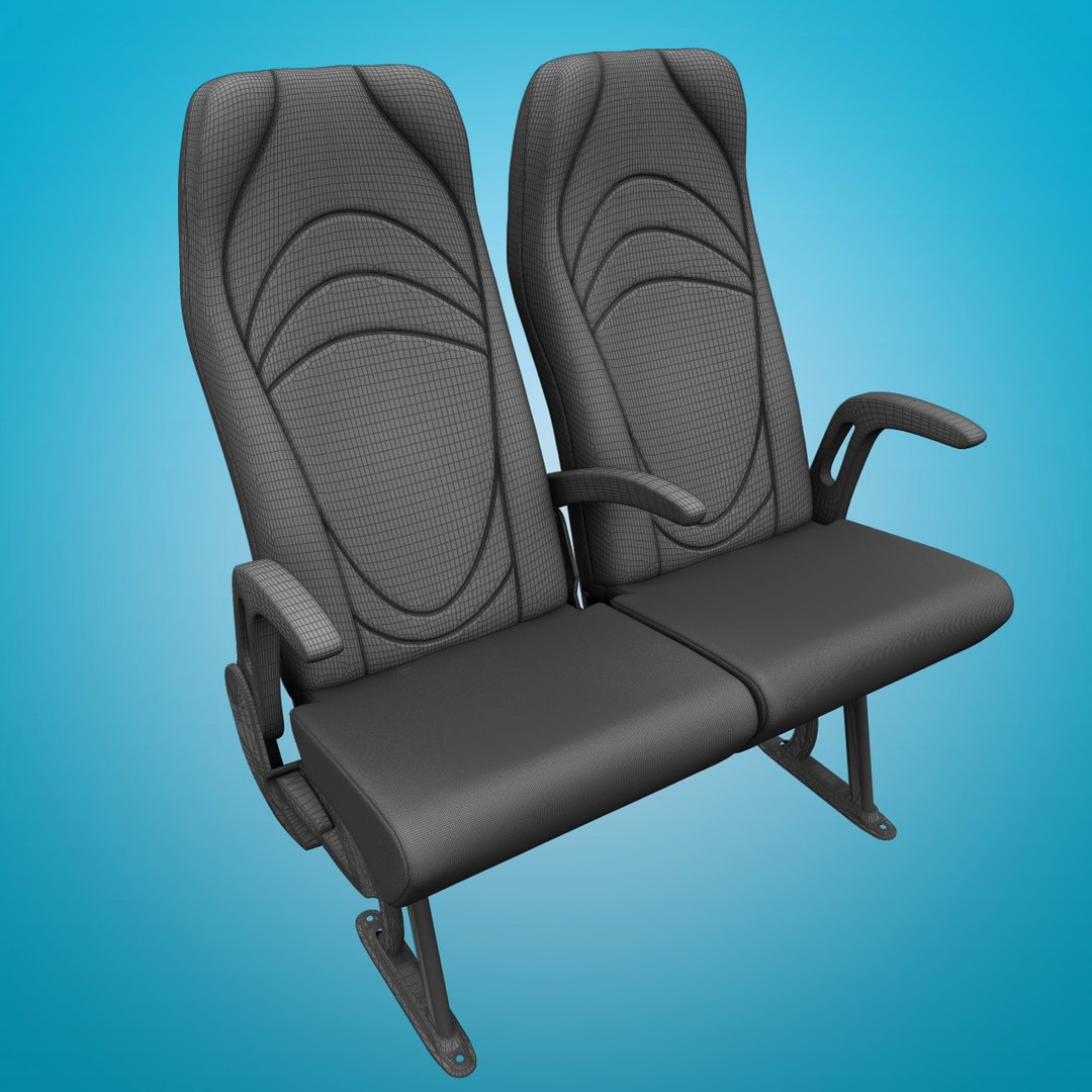 Bus Seat 3d Model
