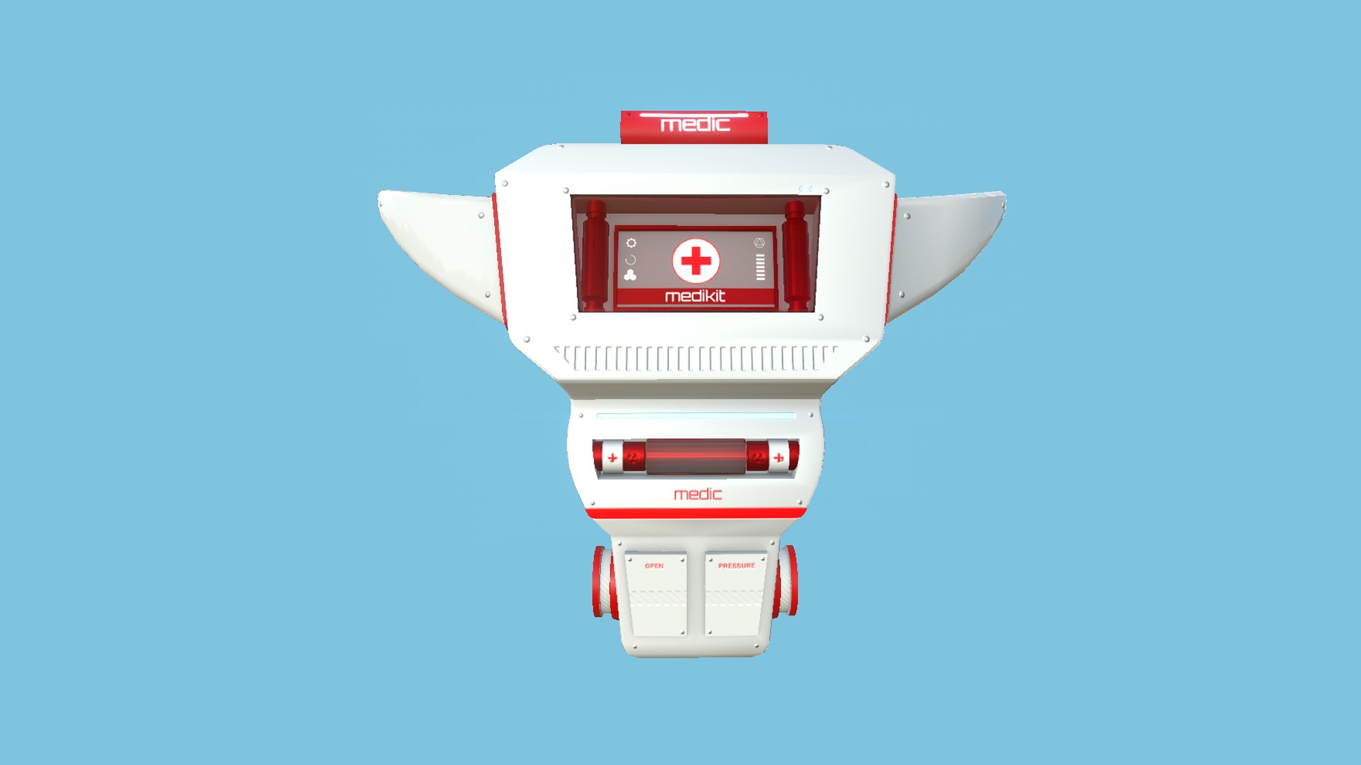 SciFi Backpack 03 Medic - Character Fashion Design 3D model ...