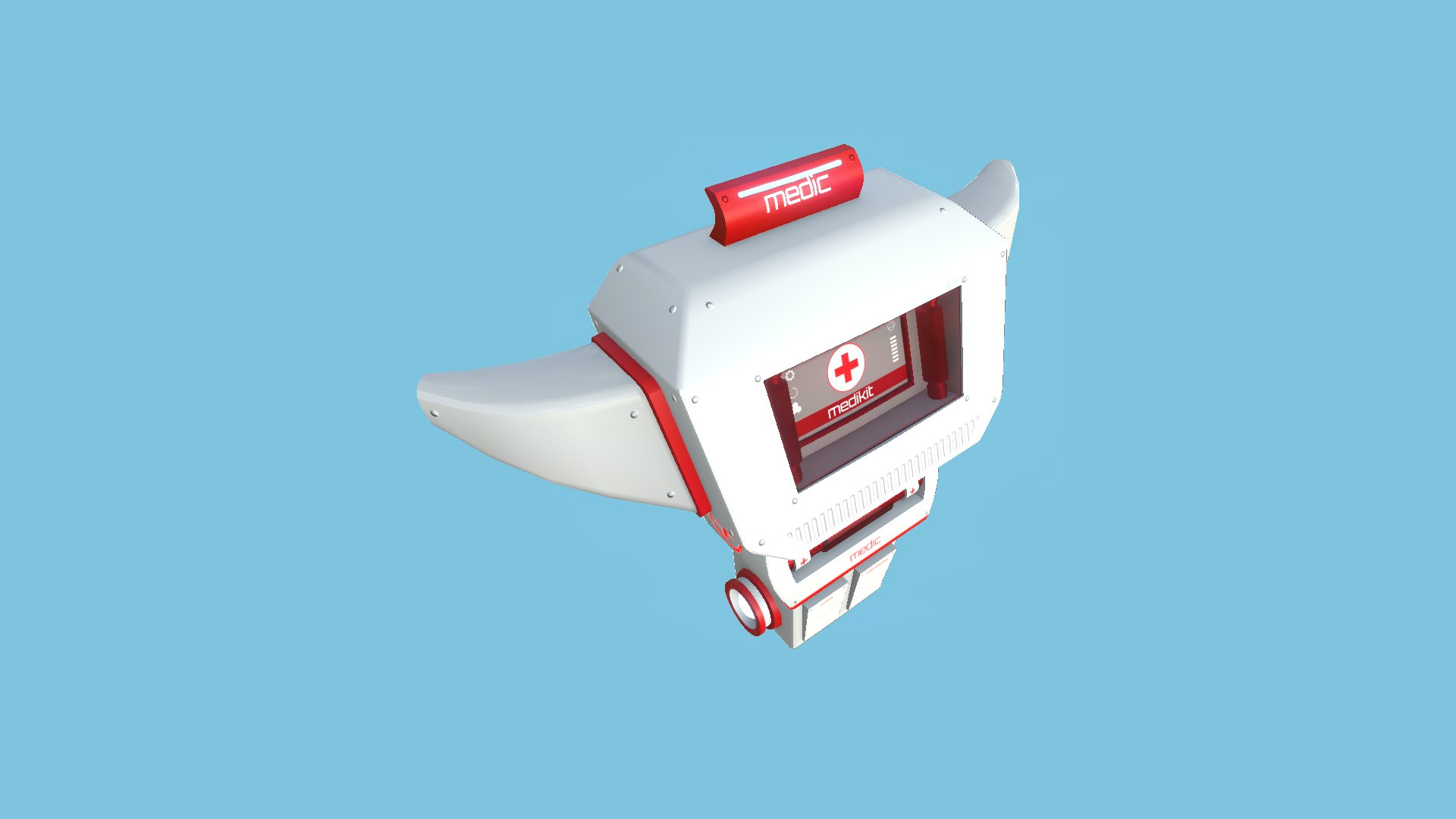 SciFi Backpack 03 Medic - Character Fashion Design 3D model ...