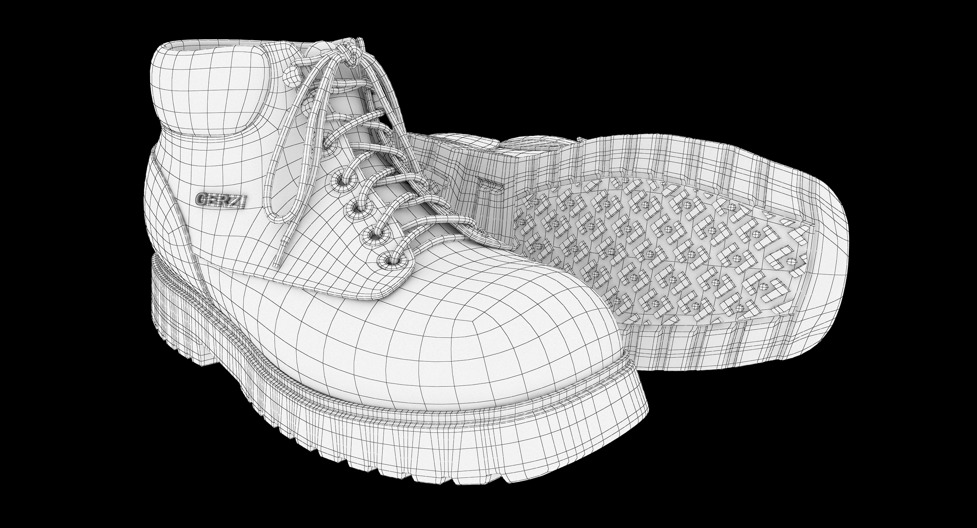 Shoe Boot 3d Model