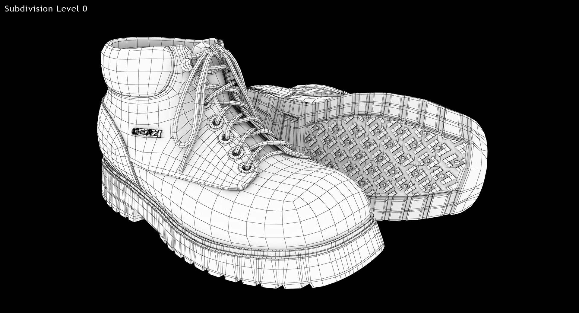 Shoe Boot 3d Model