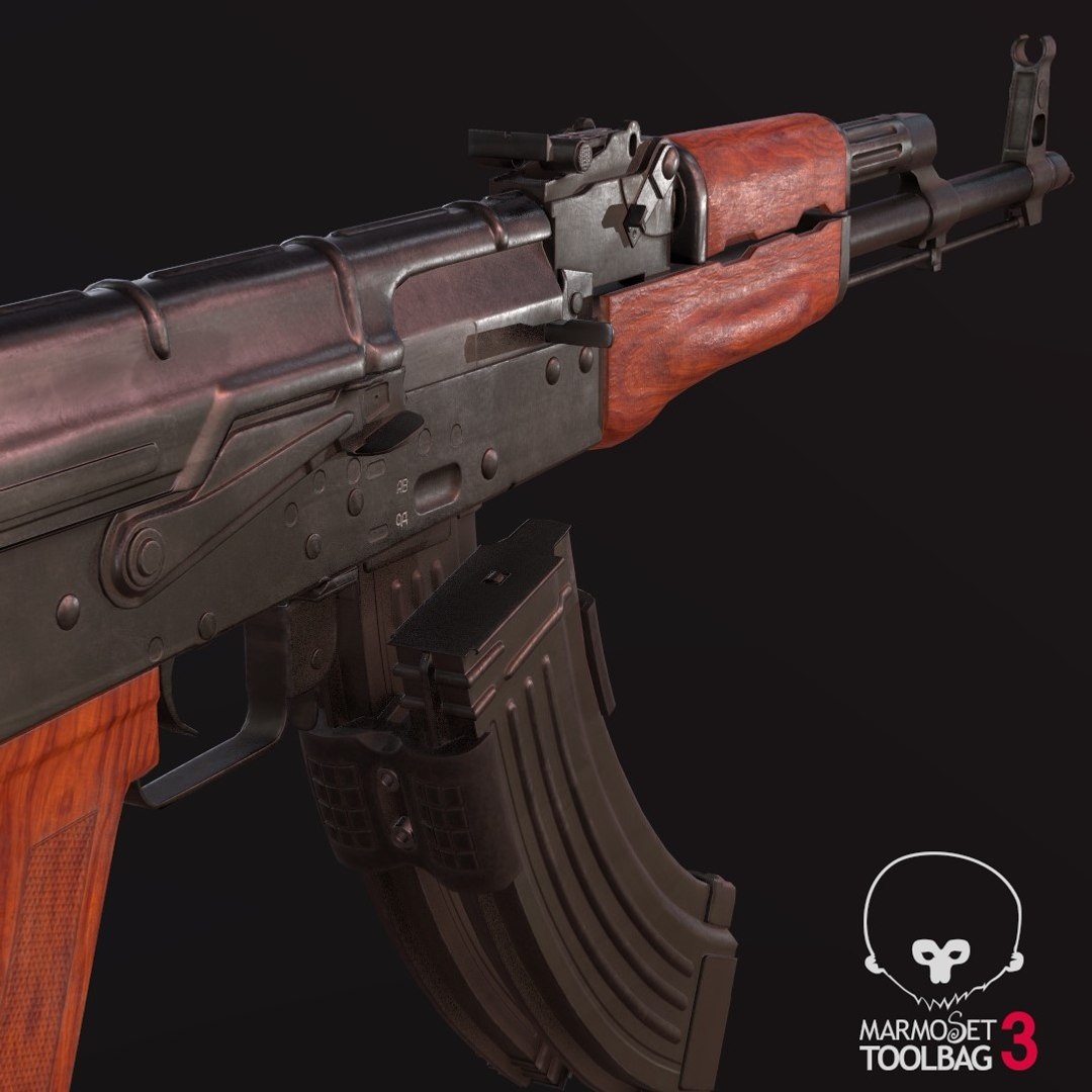 3D akm rifle highpoly - TurboSquid 1610020