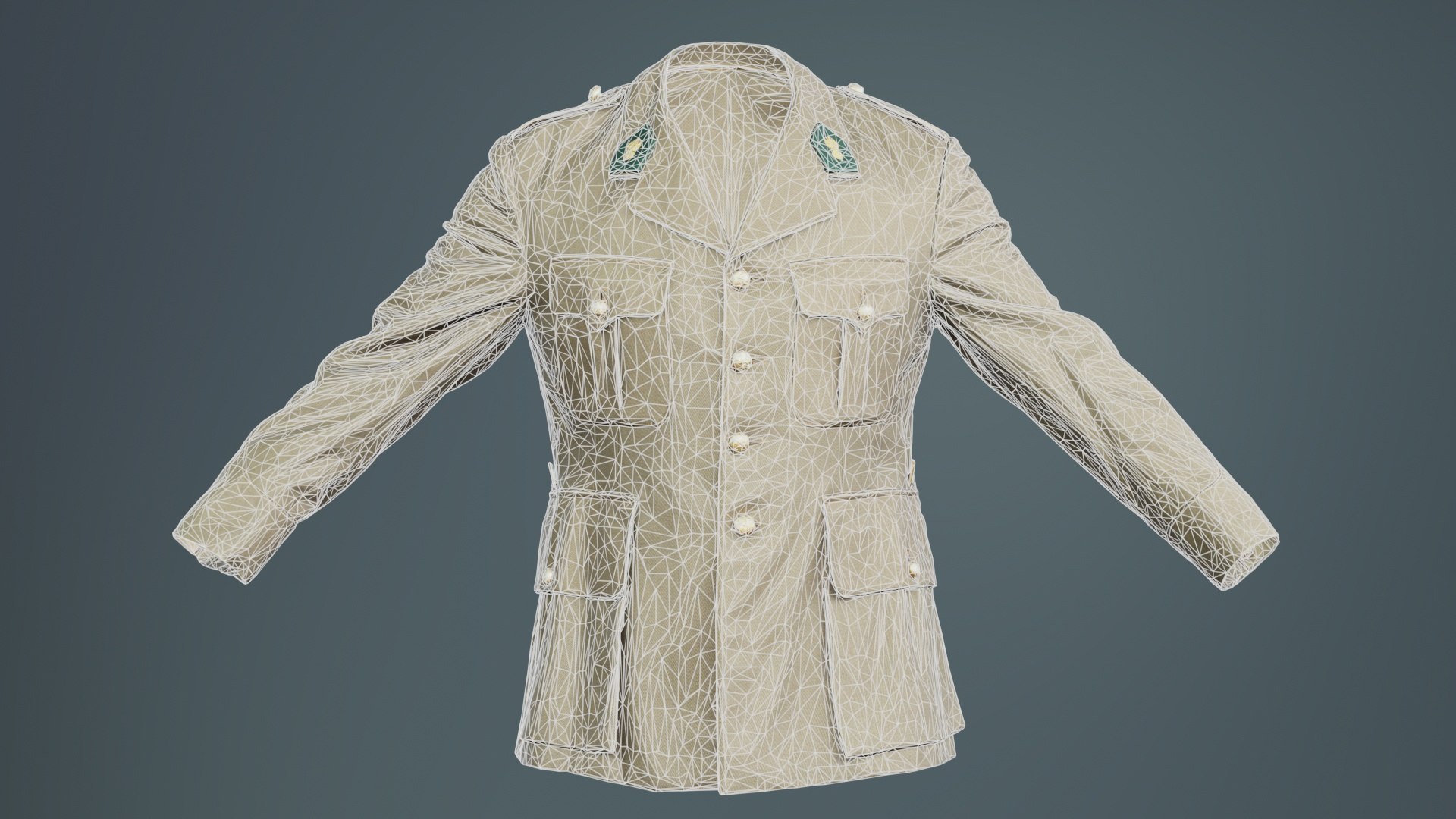 Army Jacket Remastered 3D - TurboSquid 2360186