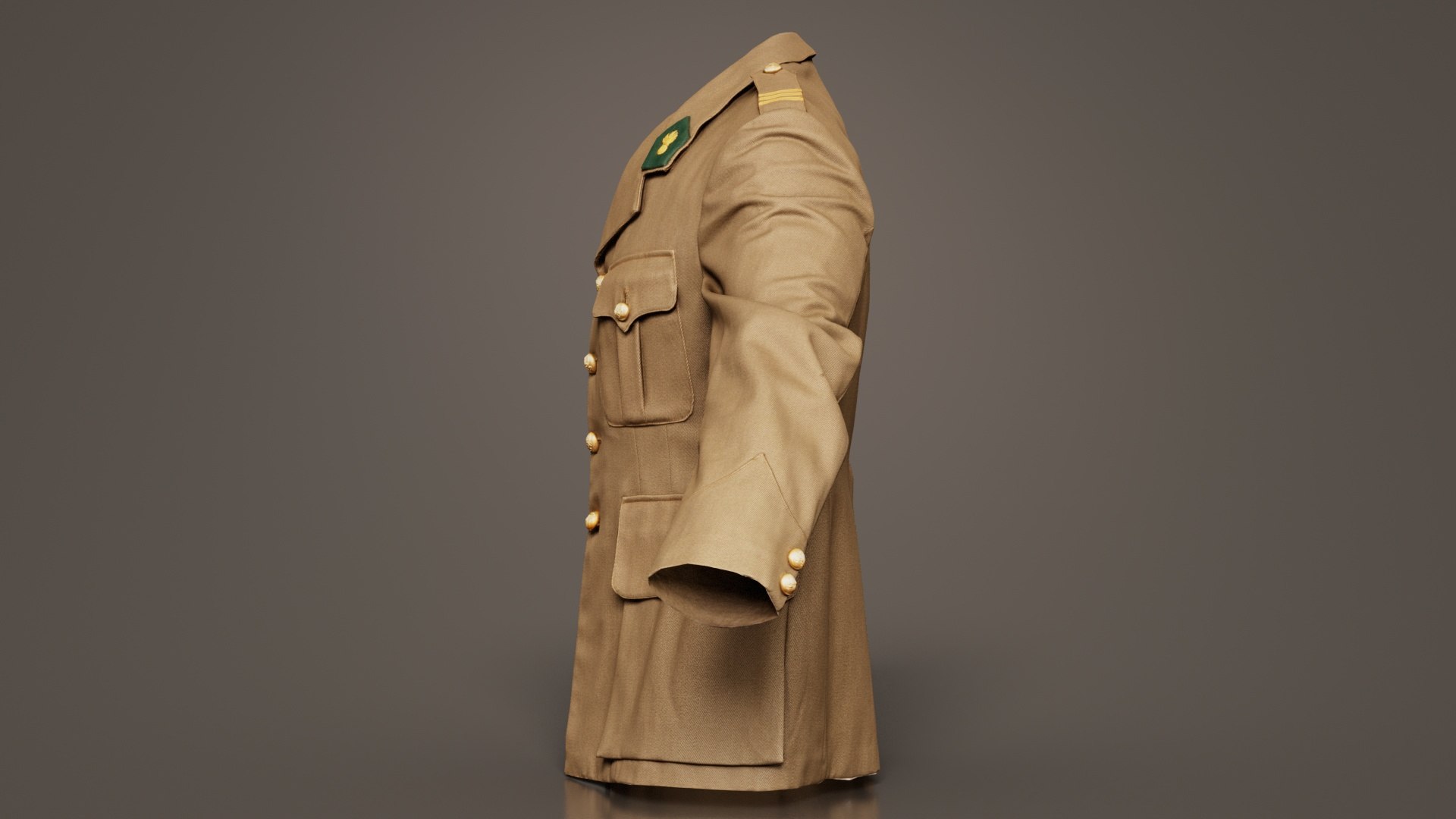 Army Jacket Remastered 3D - TurboSquid 2360186
