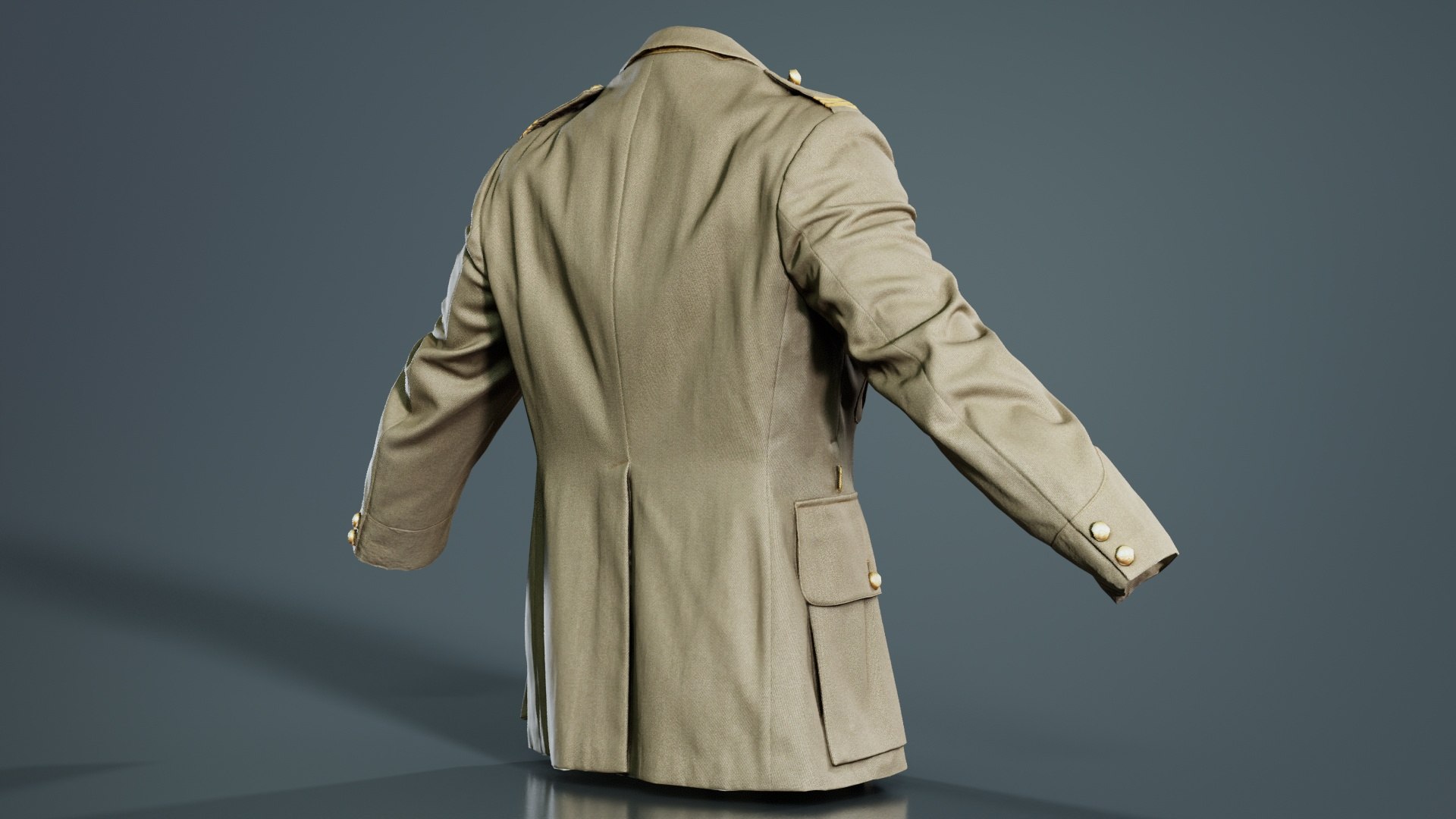 Army Jacket Remastered 3D - TurboSquid 2360186