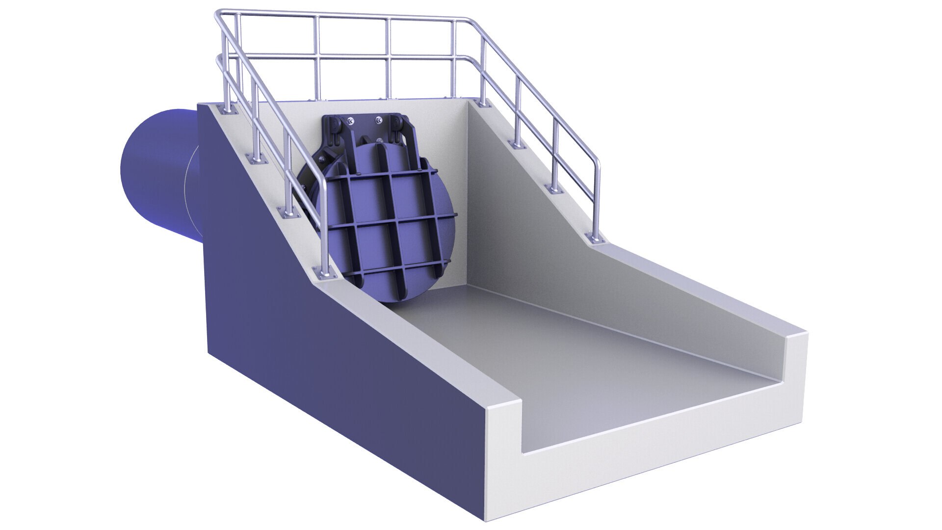 3D Concrete Sewage Drain Outlet Flap Valve 42 - TurboSquid 1979997