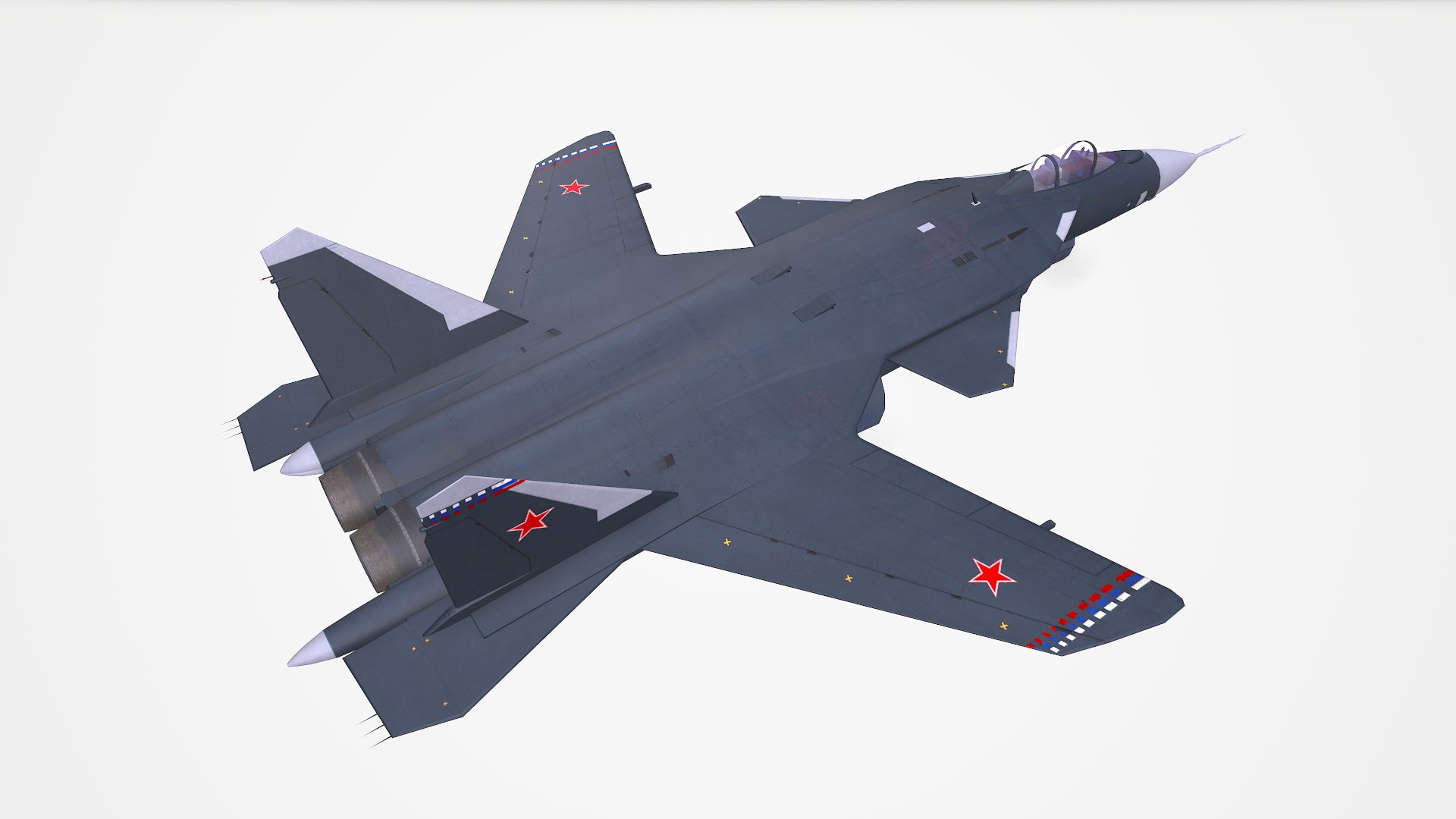 Su-47 Fighter Jet 3D Model - TurboSquid 1664769