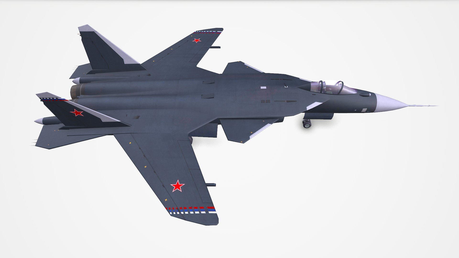 Su-47 Fighter Jet 3D Model - TurboSquid 1664769
