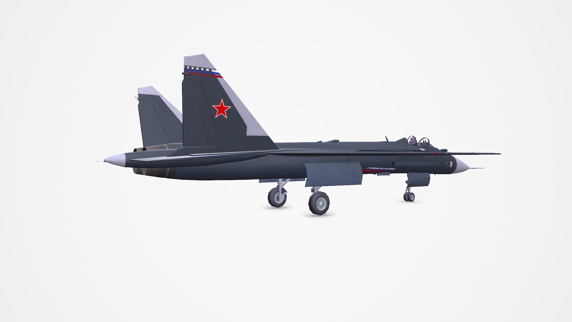 Su-47 Fighter Jet 3D Model - TurboSquid 1664769