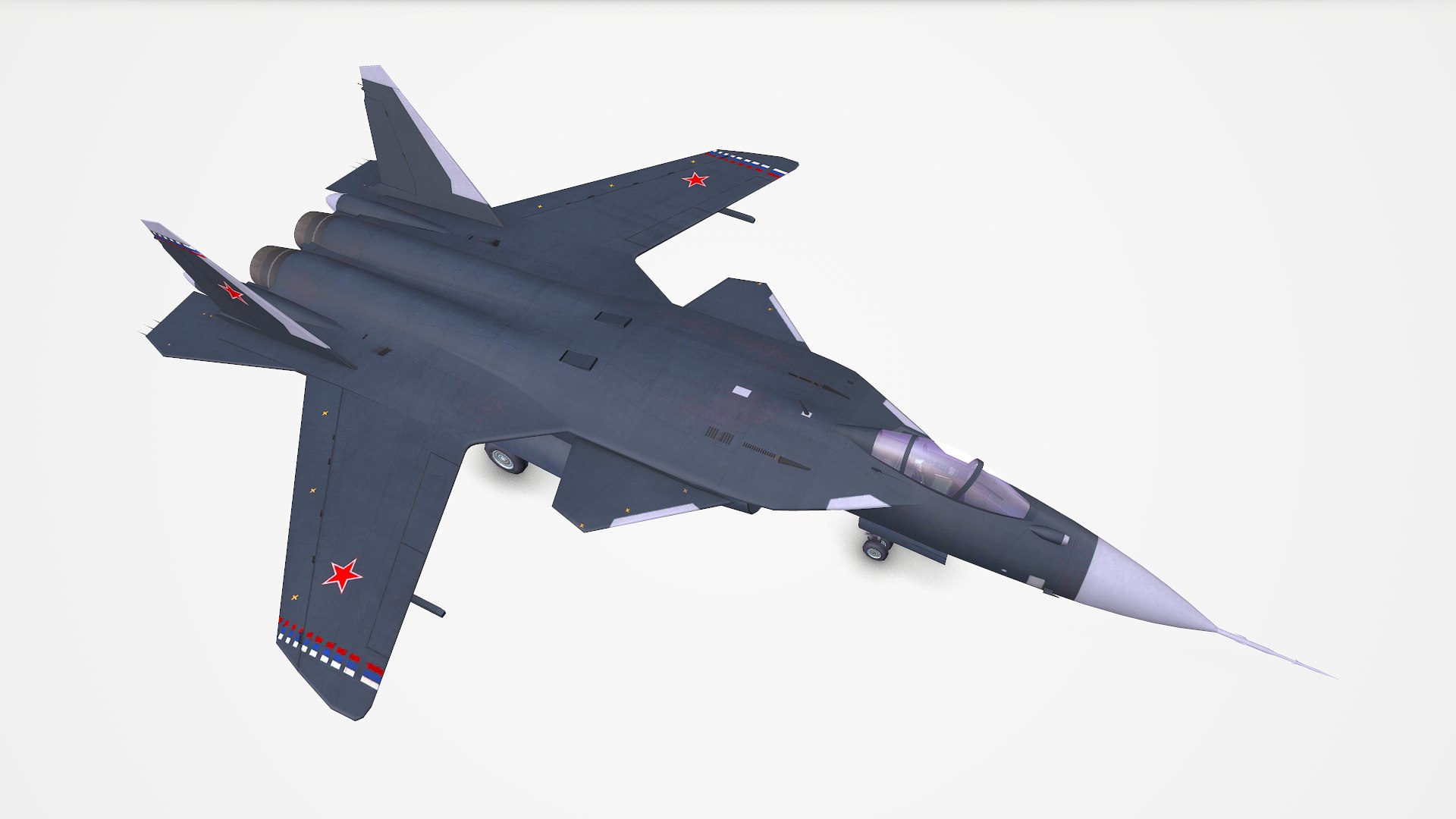 Su-47 Fighter Jet 3D Model - TurboSquid 1664769