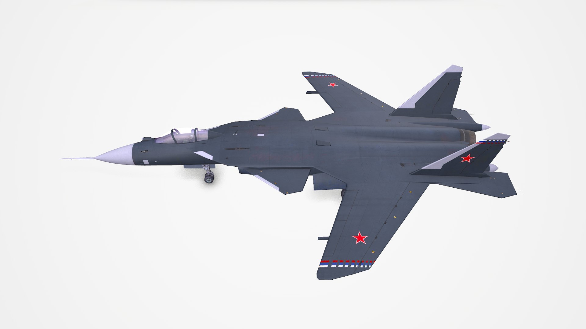 Su-47 Fighter Jet 3D Model - TurboSquid 1664769