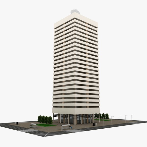 3D 3ds Max building city skyscraper