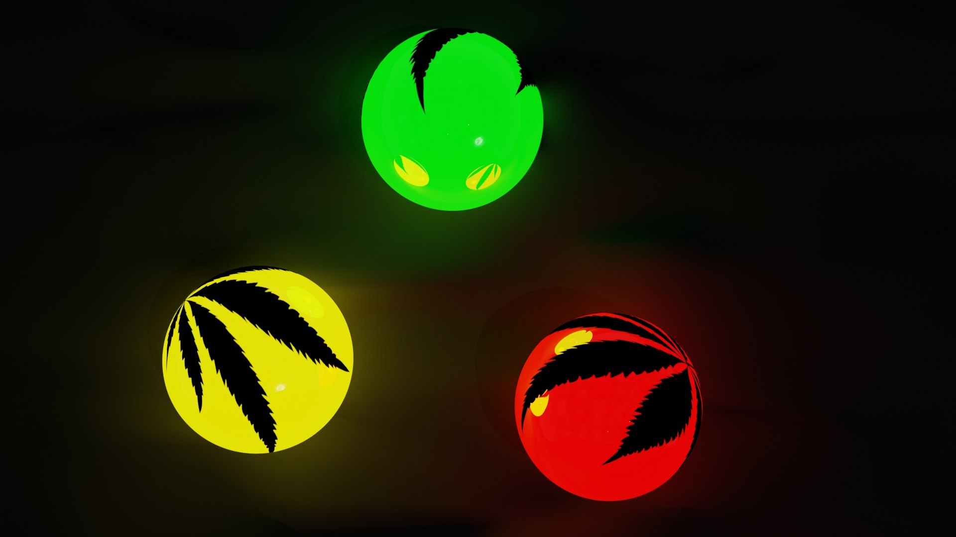 3D Ball 3D Marijuana Leaf Colorful Blender - TurboSquid 1963583