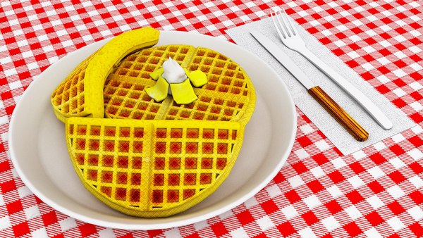 3D model Waffles - TurboSquid 1924203