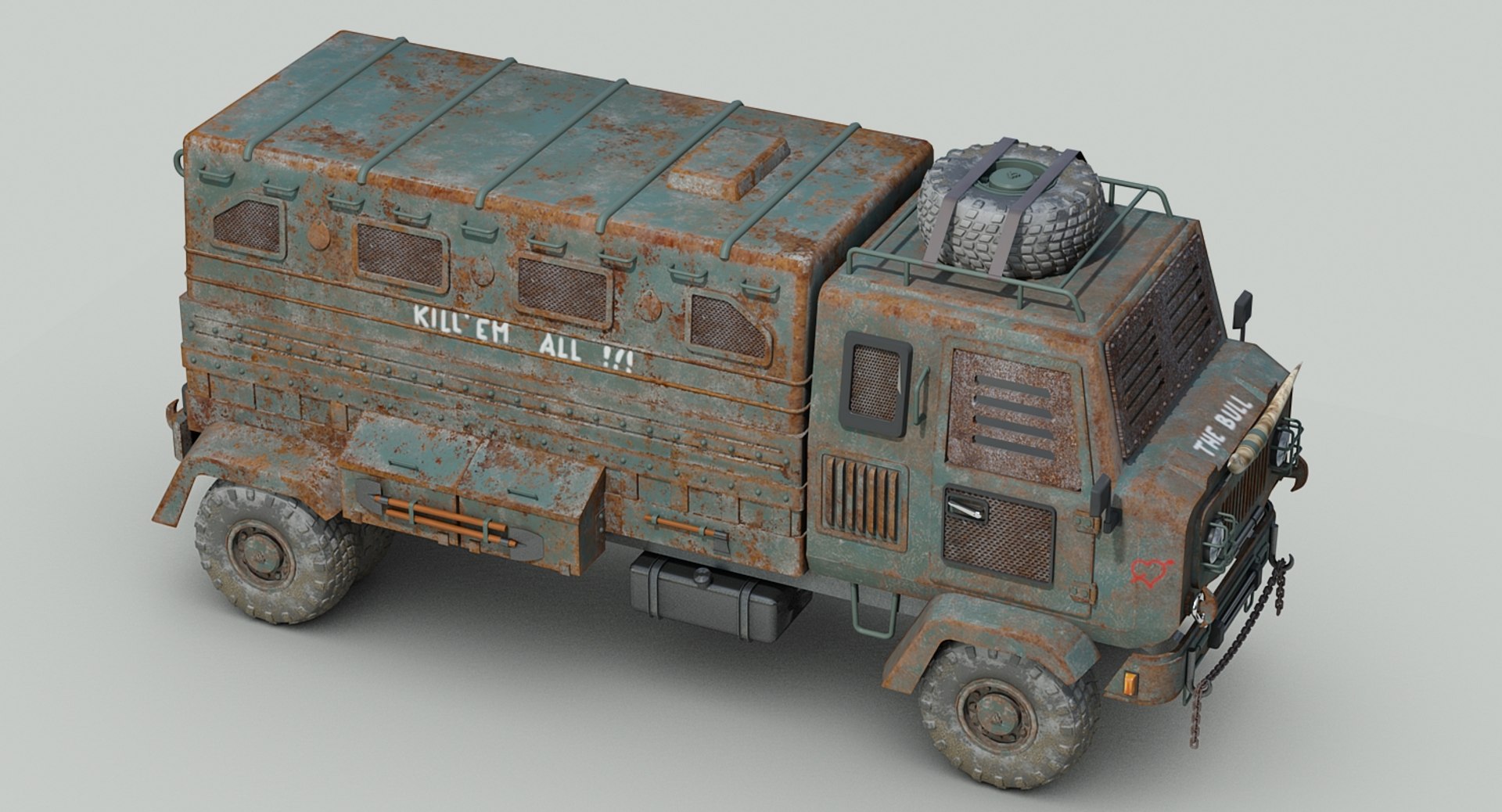 3D Post Apocalyptic Heavy Truck - TurboSquid 1166219