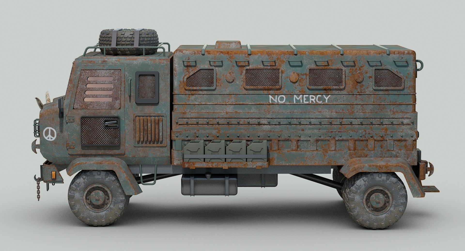 3D Post Apocalyptic Heavy Truck - TurboSquid 1166219