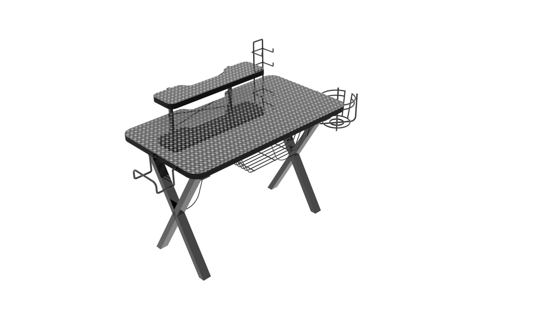 Computer Table Model - TurboSquid 1706028