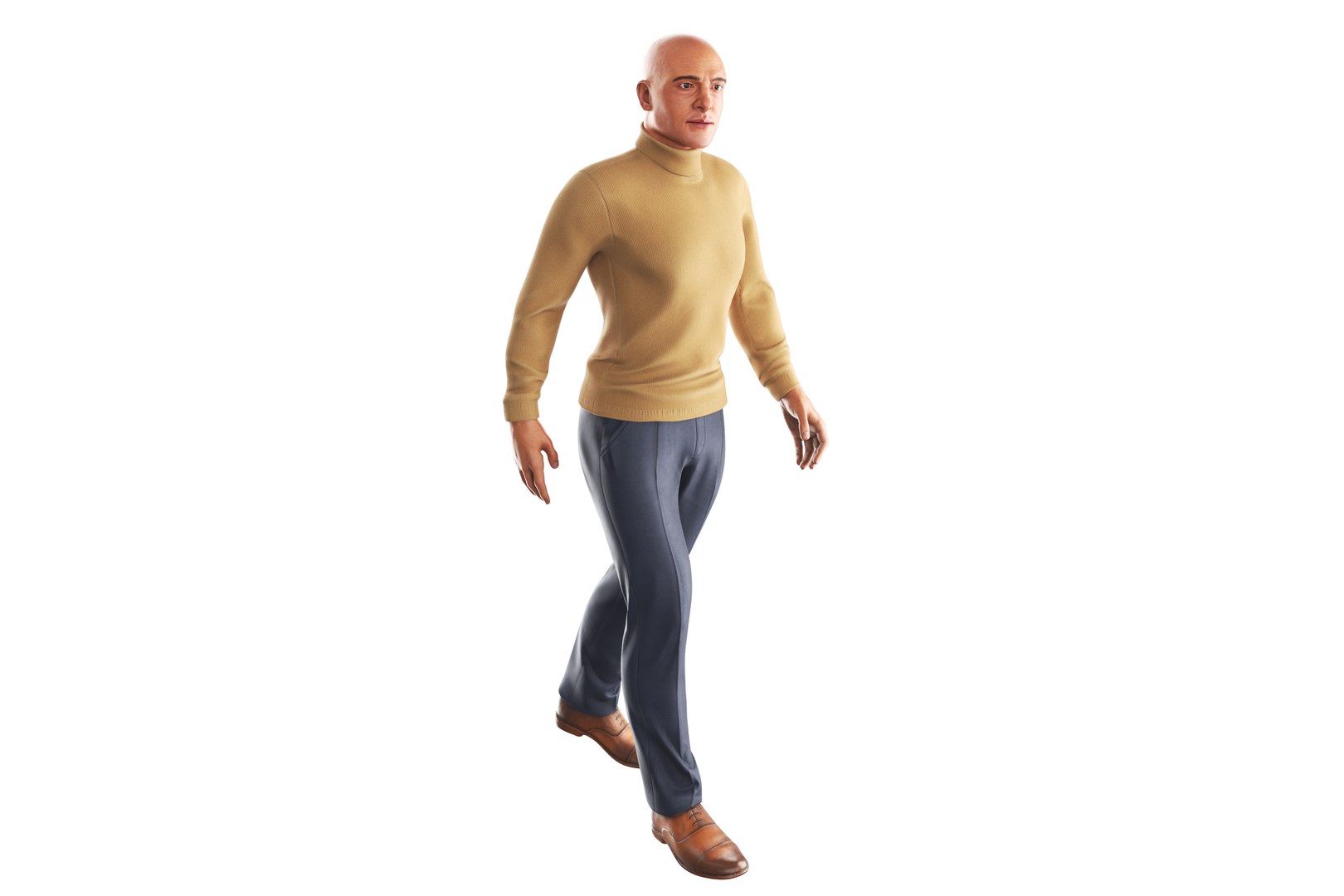 3D Model Richard-Yellow-Golf-Walking - TurboSquid 1857654