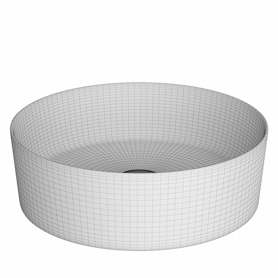 3D Model Table Wash Basin Circle - TurboSquid 1693042