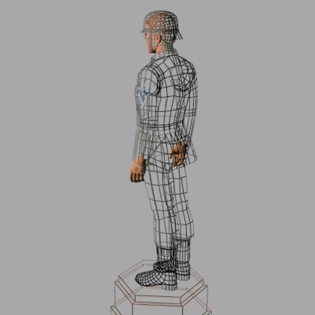 3d world war german model