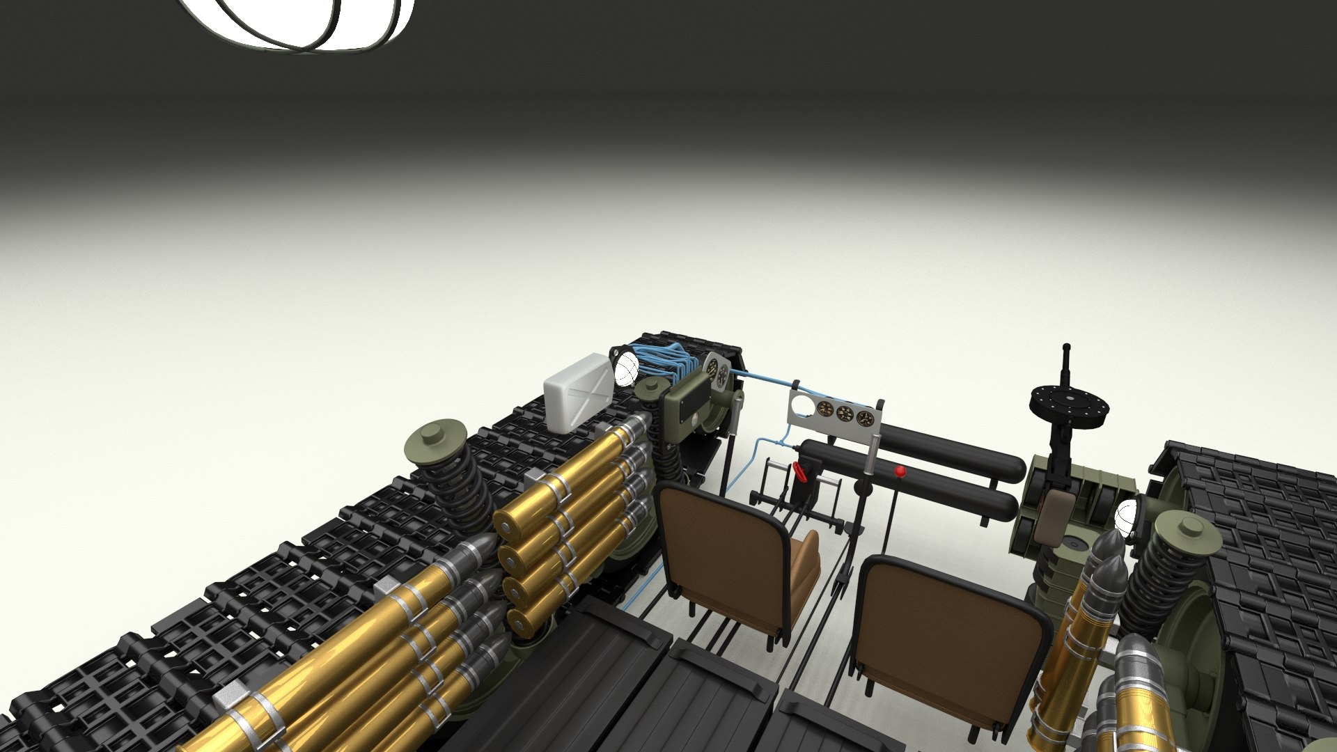 Soviet T-34 76 Interior 3d Obj
