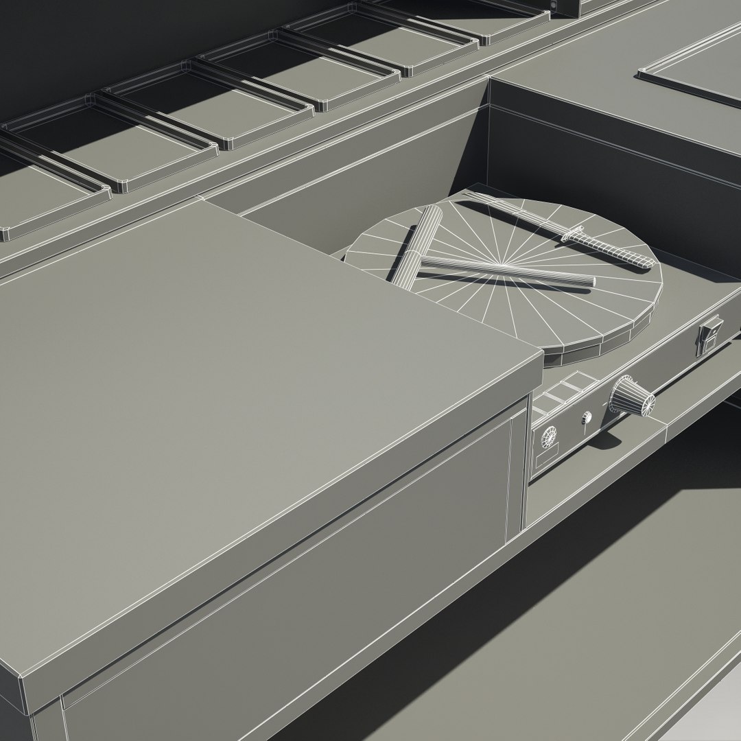 3d Model Creperie Station