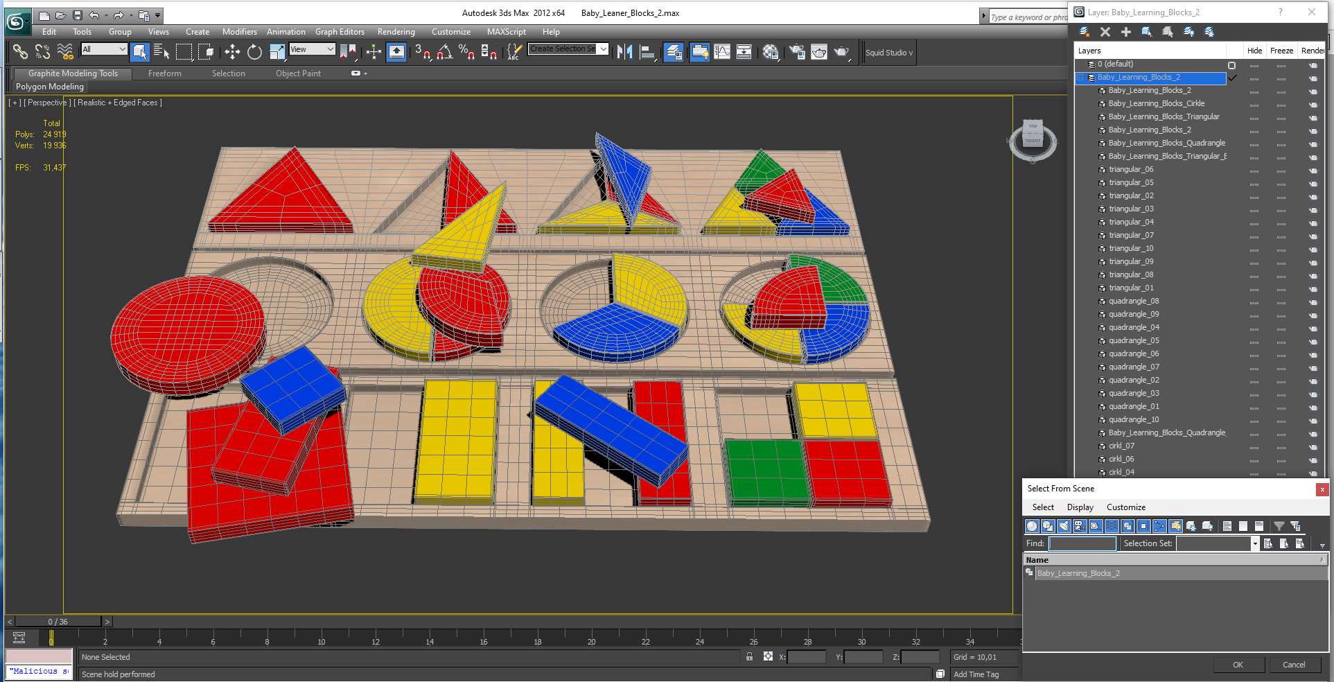 3D baby learning blocks 2 - TurboSquid 1514346