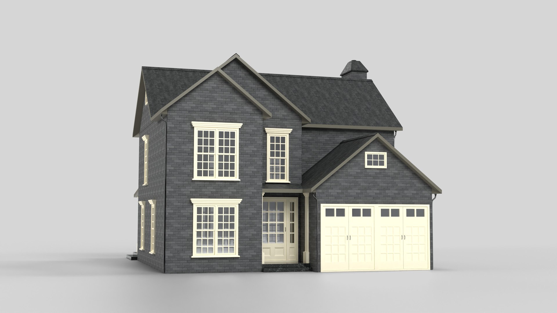 Neighborhood House 07T1 3D Model - TurboSquid 2214057