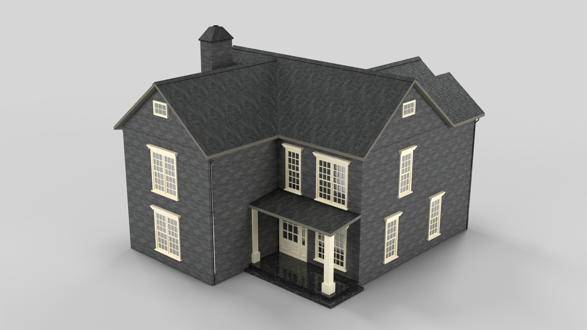 Neighborhood House 07T1 3D Model - TurboSquid 2214057