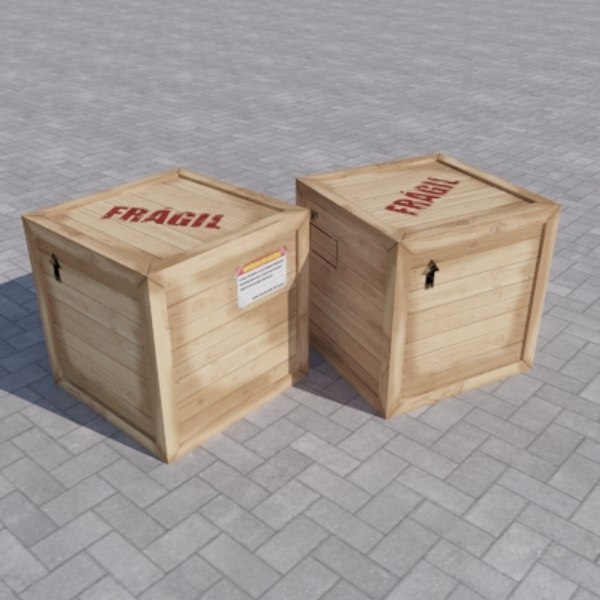 modelo 3d Wood Box - TurboSquid 2007097