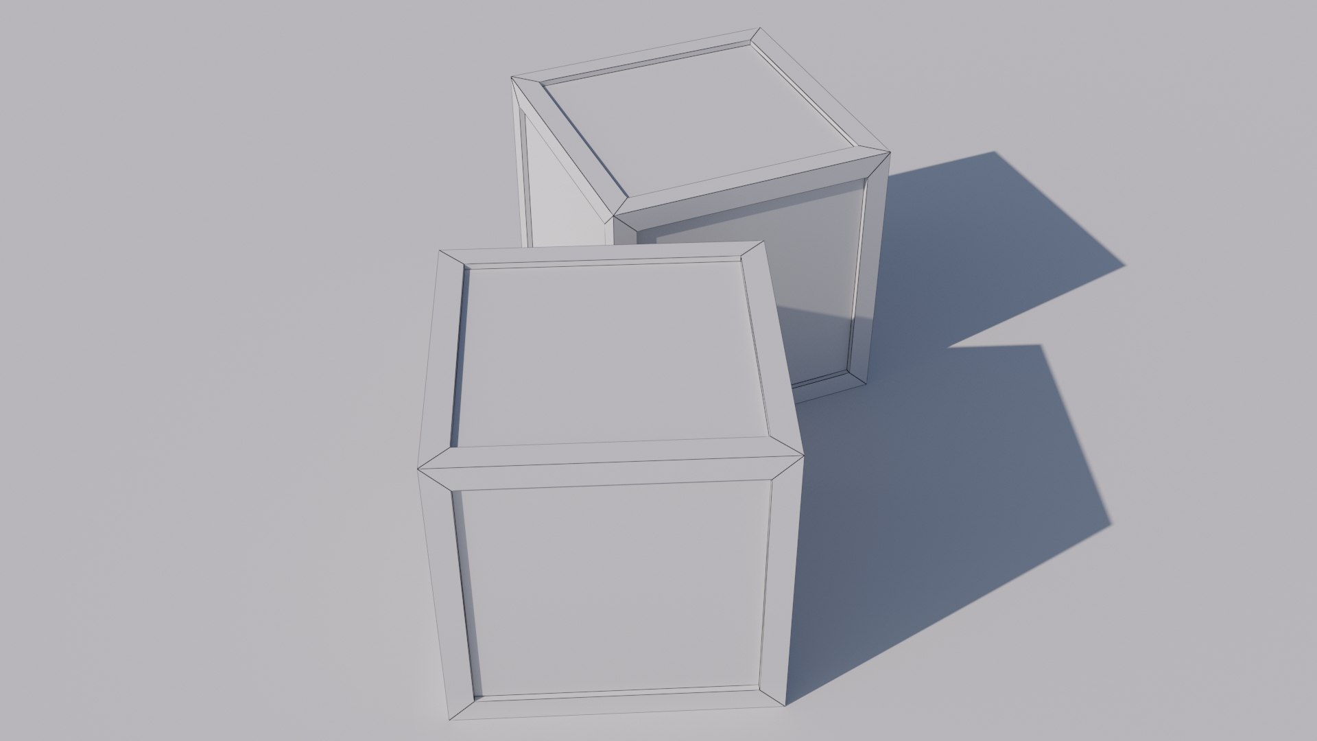 Wood Box Model - TurboSquid 2007097