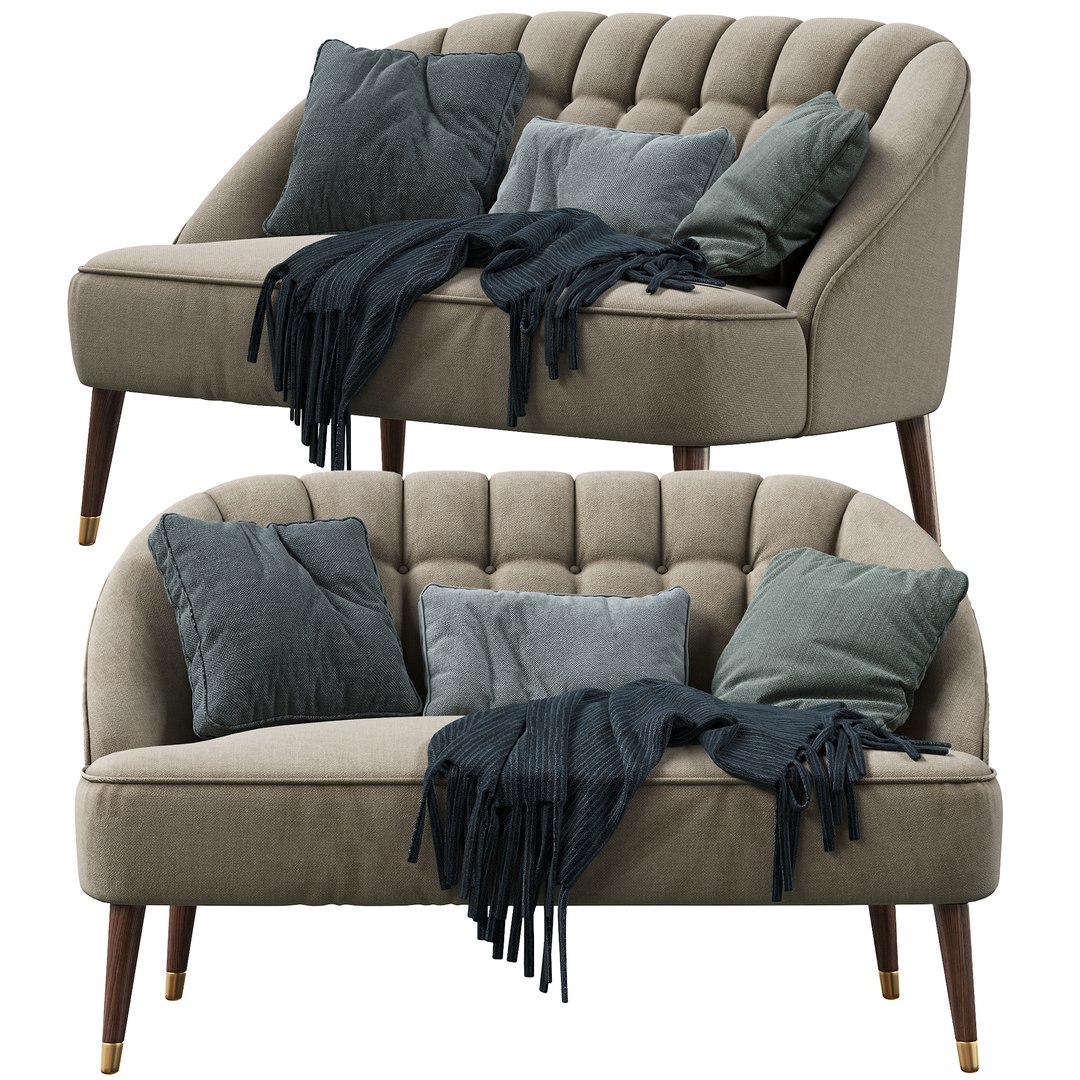 Margot sofa 3D model - TurboSquid 1687416