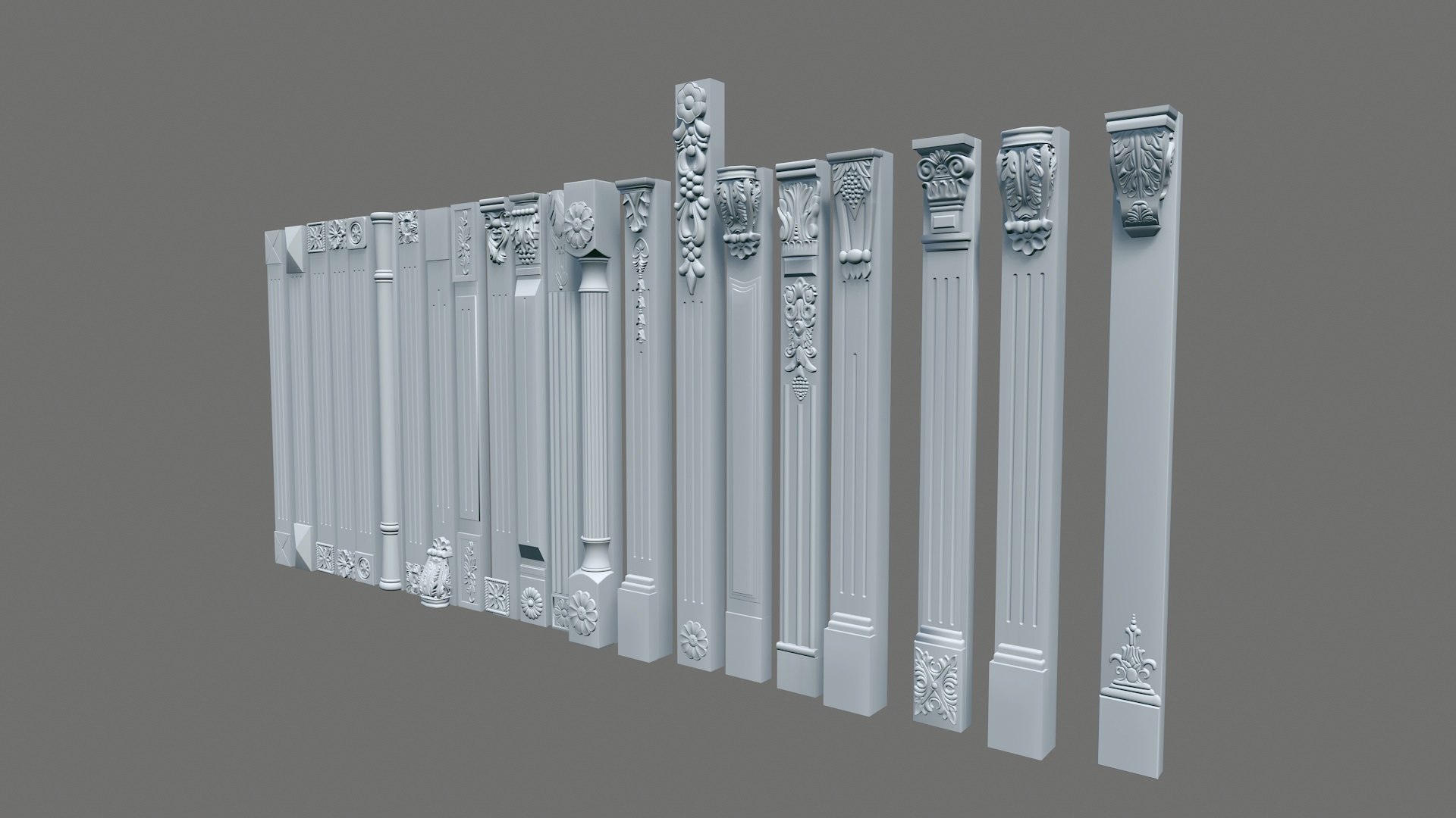 3D Roman Columns - TurboSquid 2358659