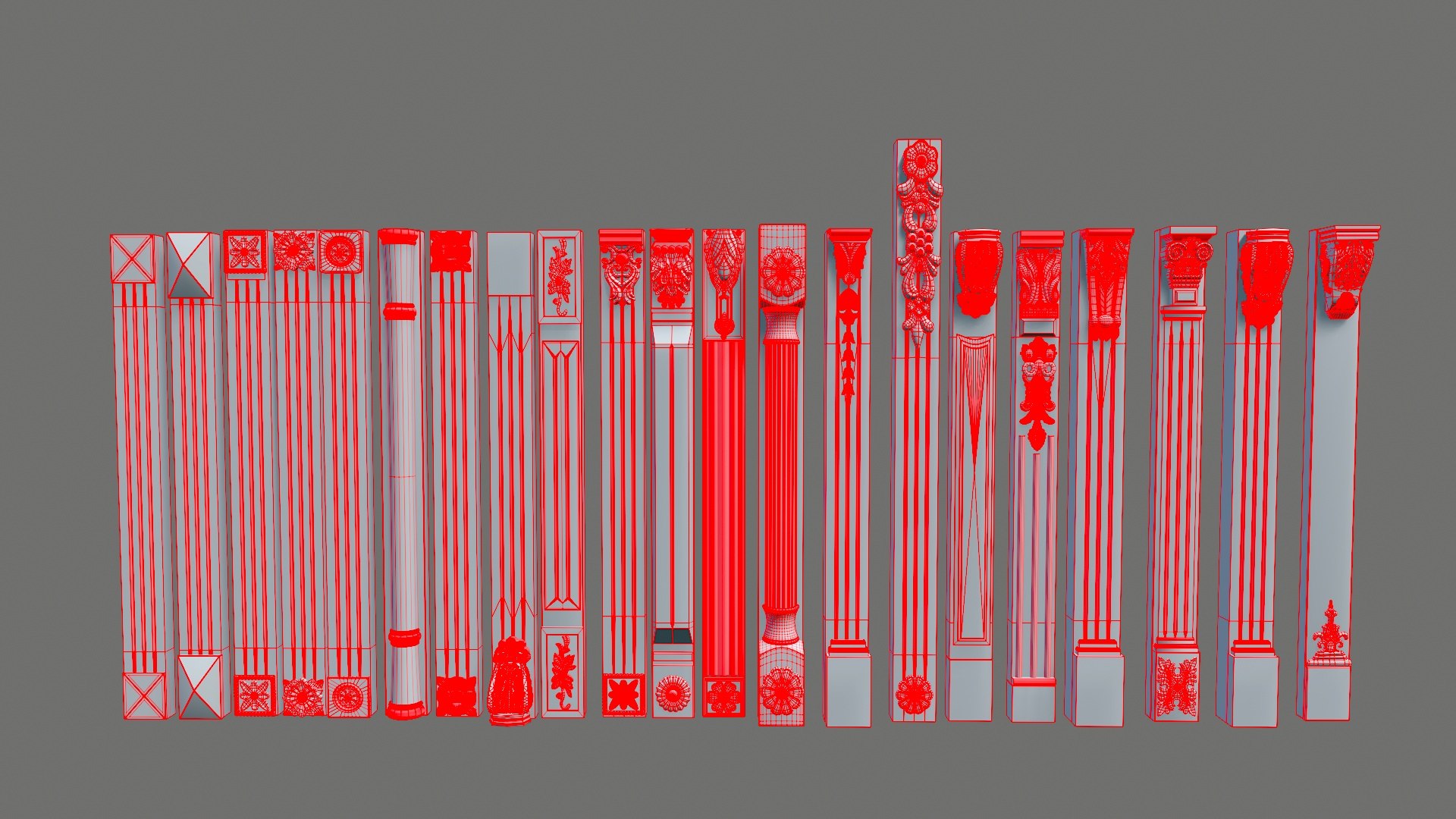 3D Roman Columns - TurboSquid 2358659