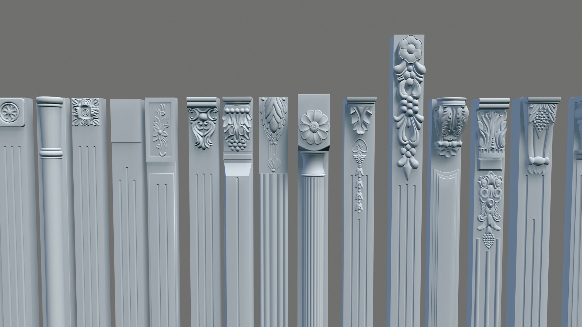 3D Roman Columns - TurboSquid 2358659