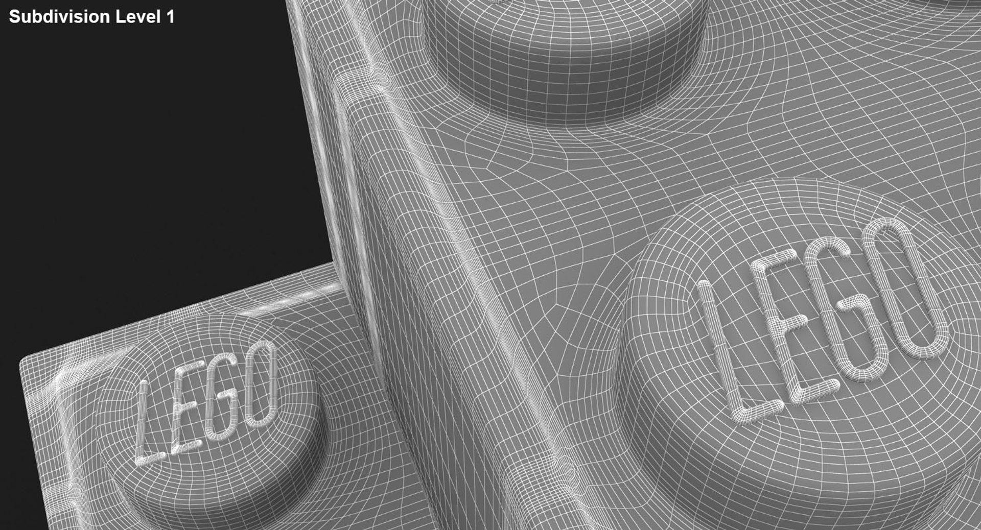 3d Max Realistic Lego Bricks Shape