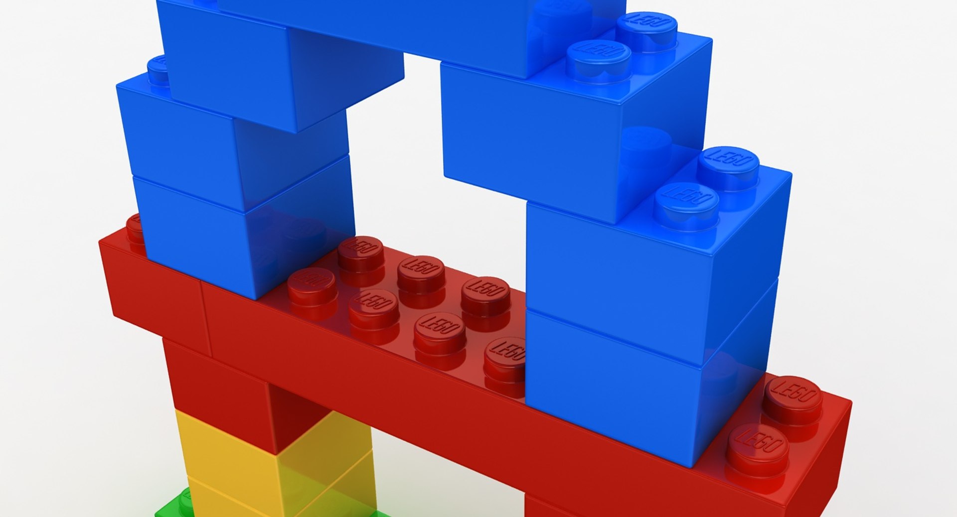 3d Max Realistic Lego Bricks Shape