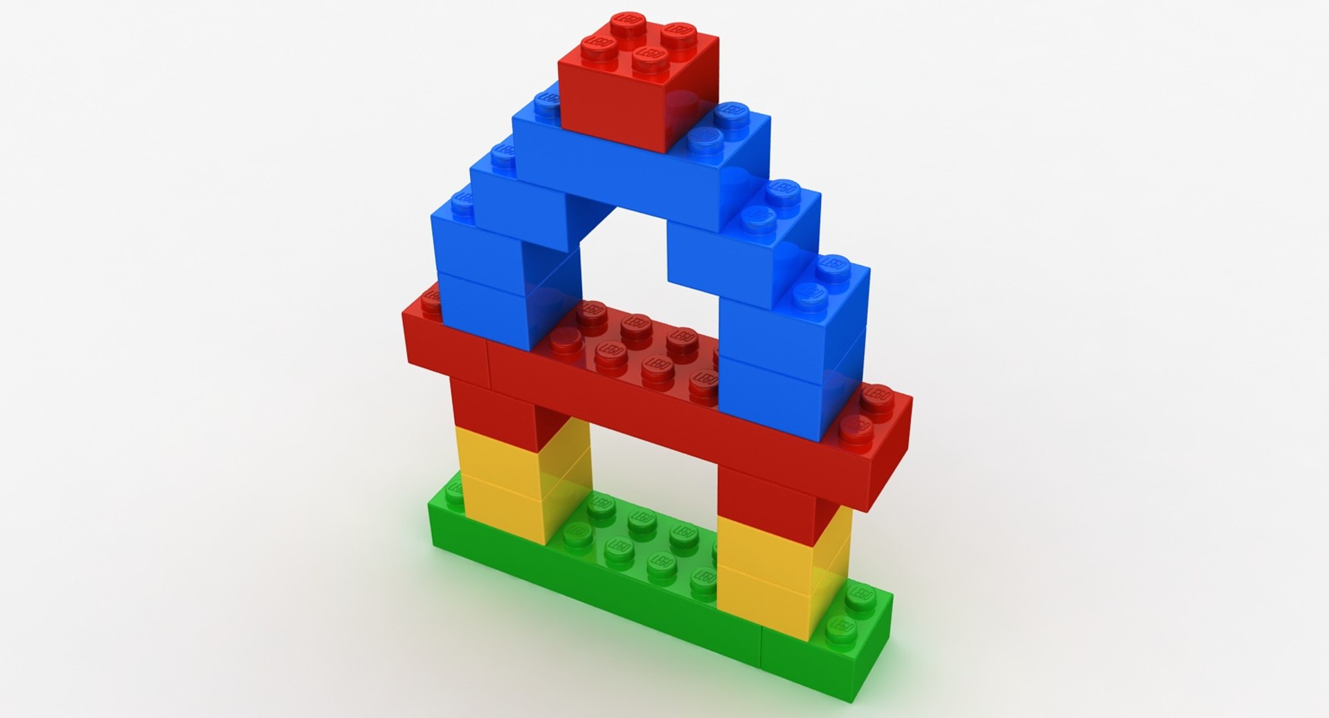 3d Max Realistic Lego Bricks Shape