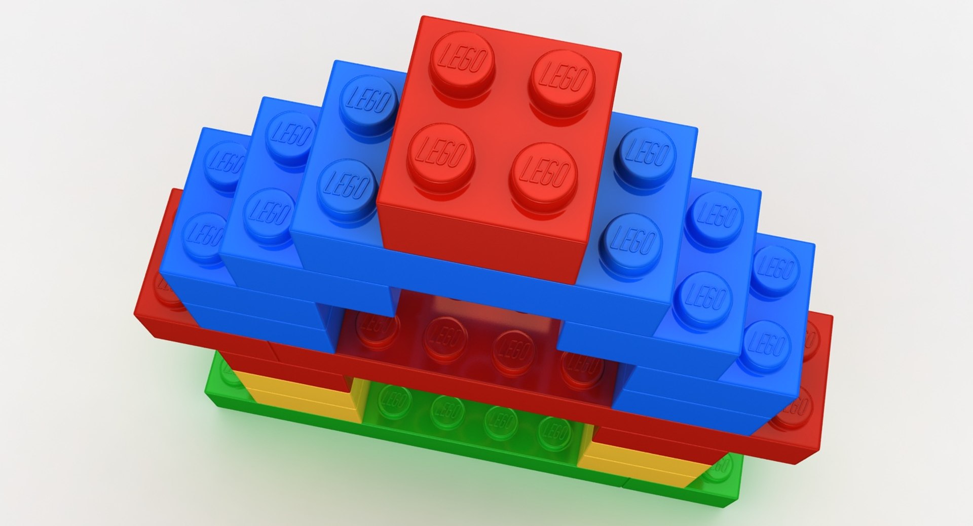 3d Max Realistic Lego Bricks Shape