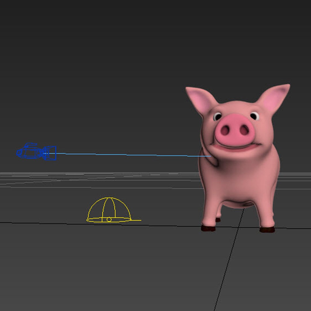 3D Cartoon Pig Model - TurboSquid 1312909