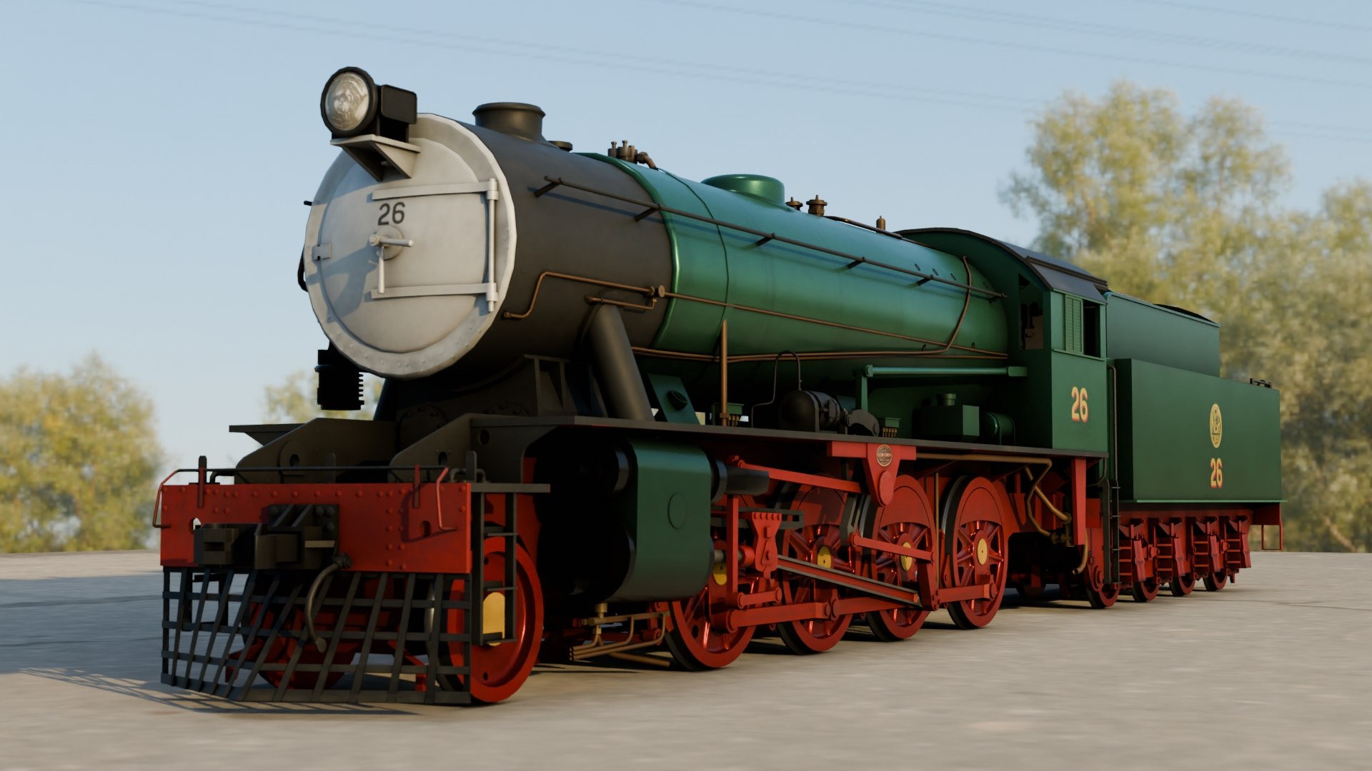 3D Ex-WD KCR Austerity 2-8-0 Model - TurboSquid 2210869