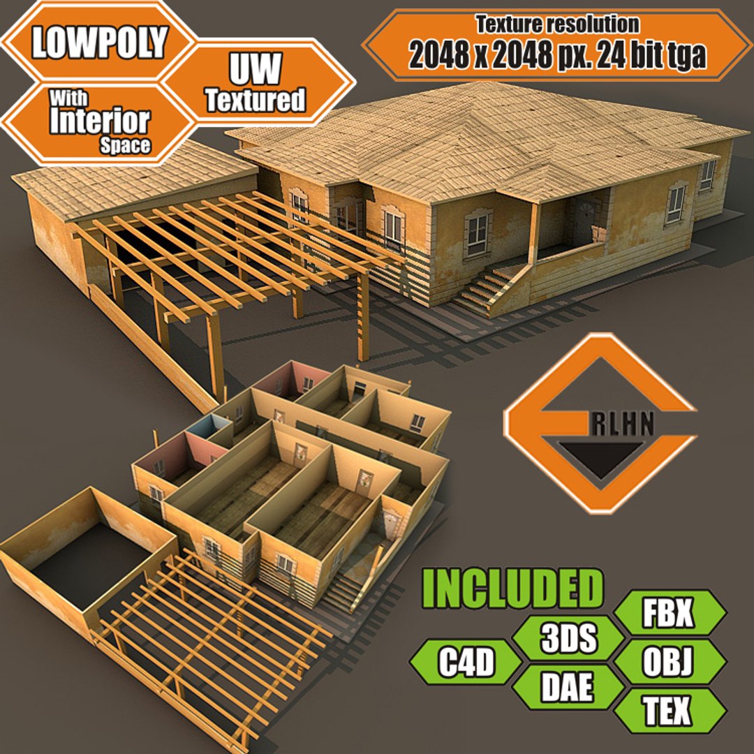 House Interior Building 3ds